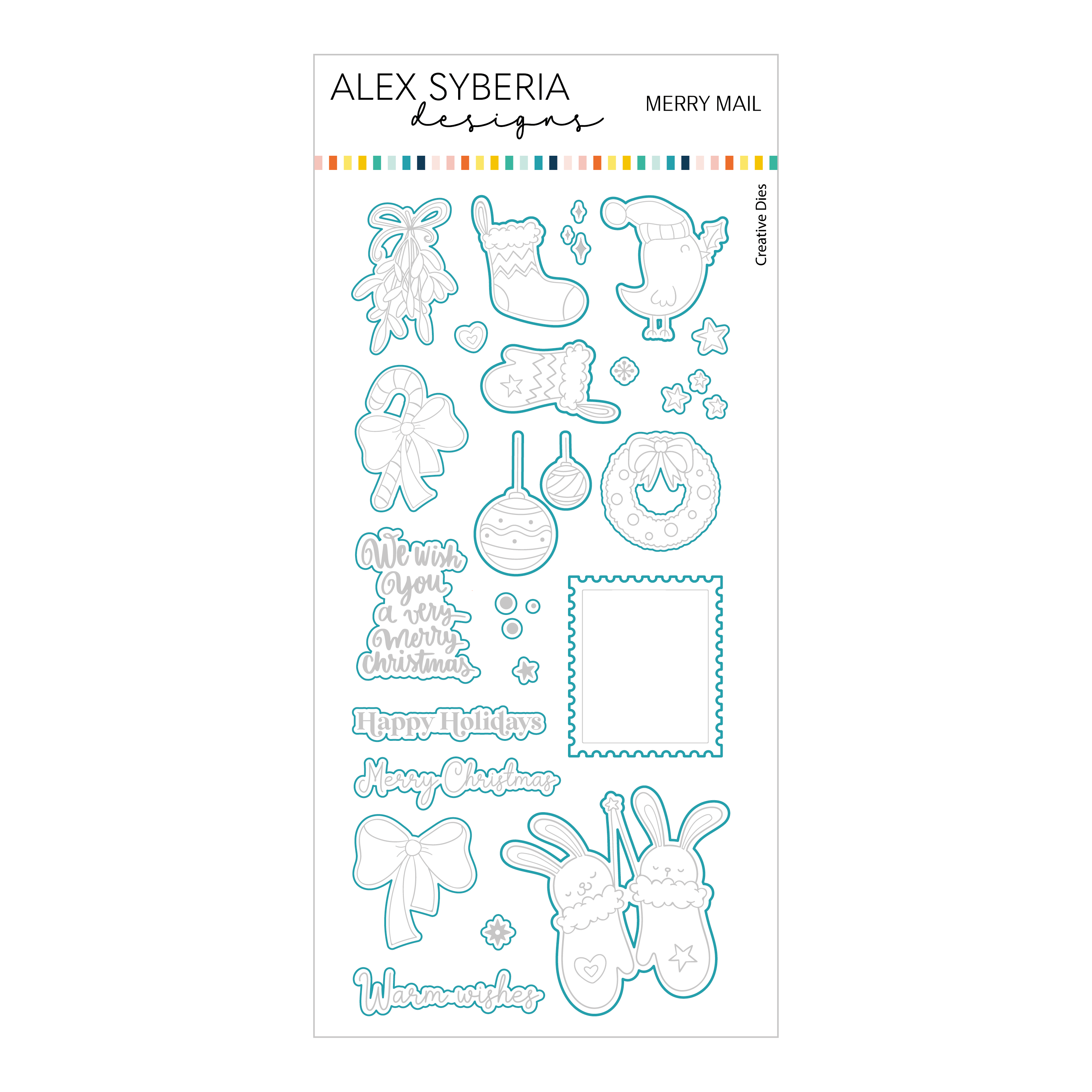 Merry Mail Die Set – Alex Syberia Designs