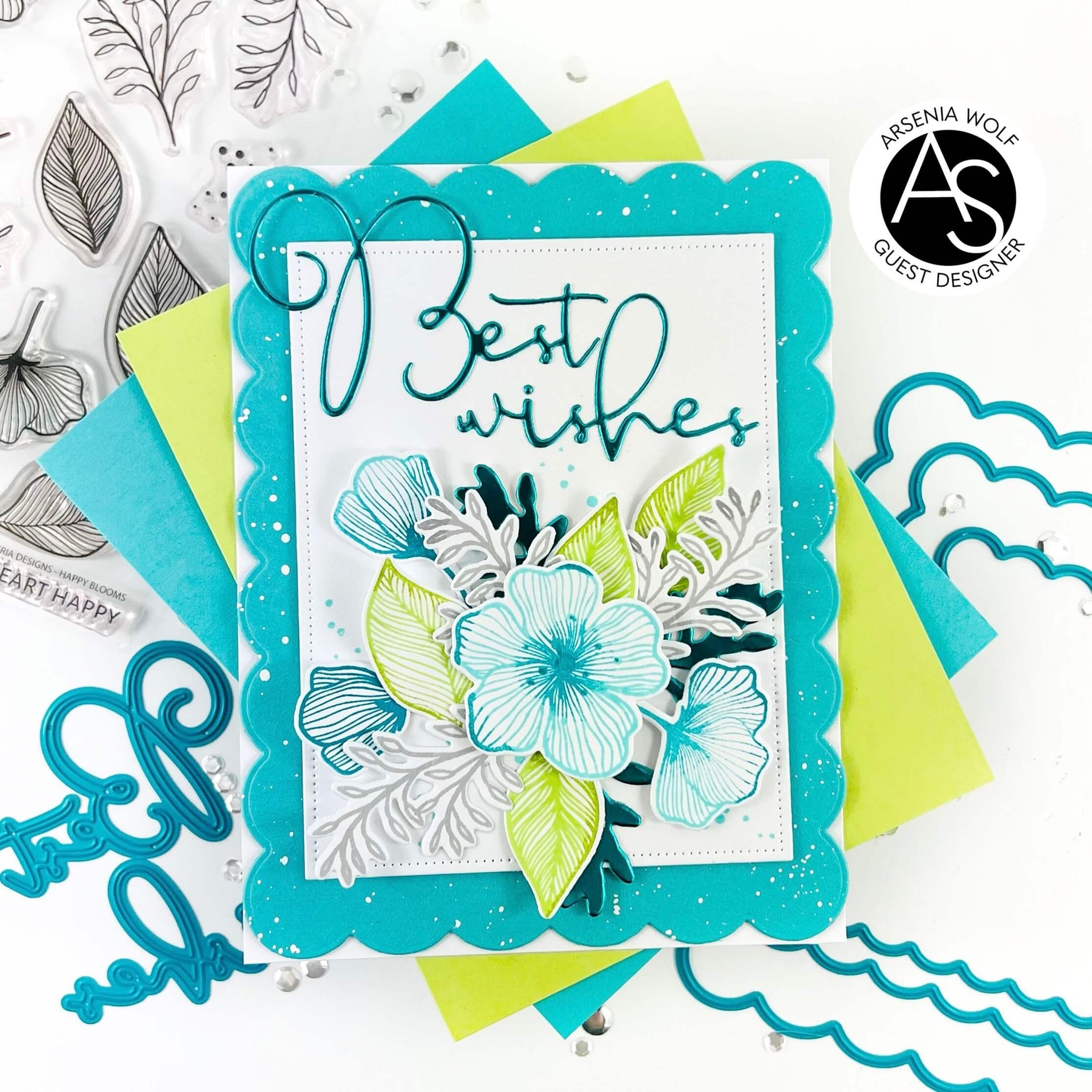 Happy Blooms Stamp Set – Alex Syberia Designs